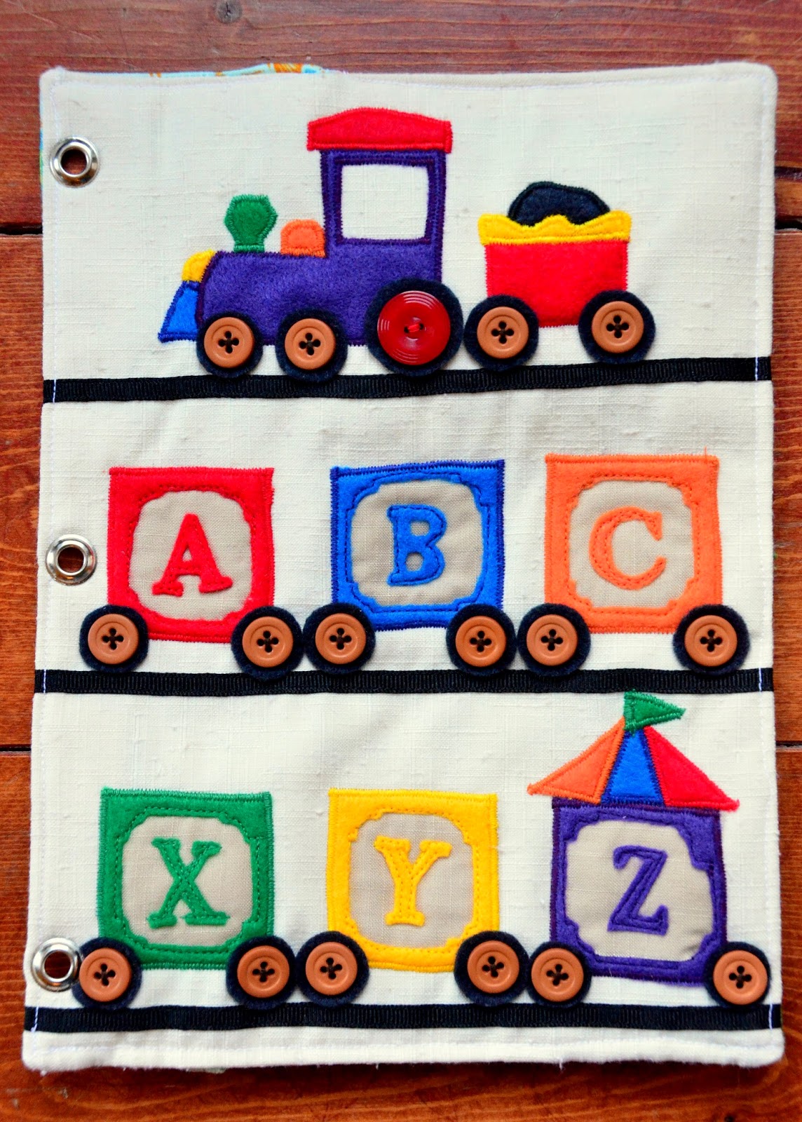 The Adventures of Six Hobbits: Alphabet Quiet Book: ABC Block Train ...