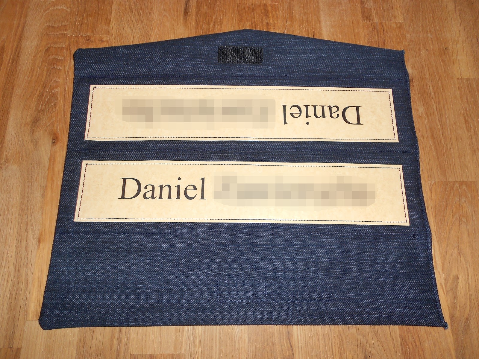 Sewing Adventures: Folding Fabric Nameplate