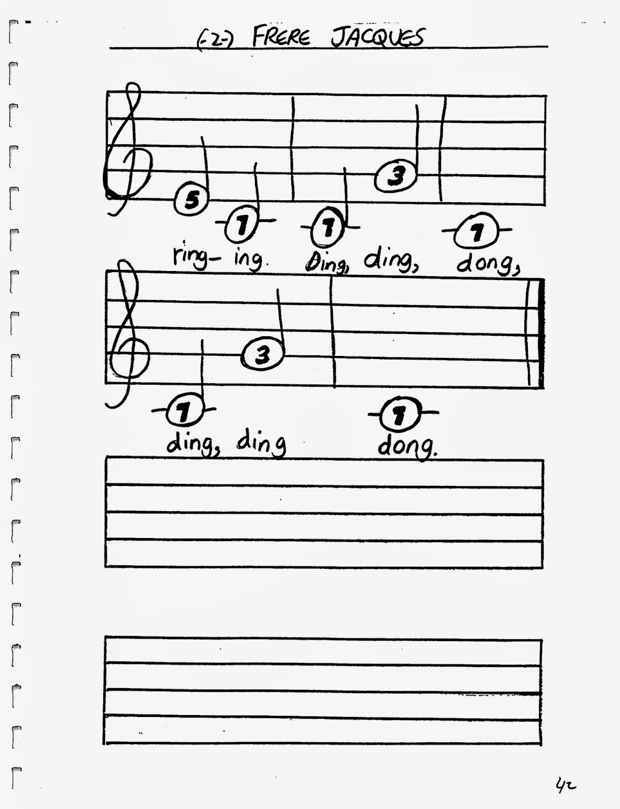 Miss Jacobson's Music: TONETTE SONG BOOK: PAGES 41-50