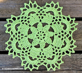 KristinesCrochets : Spring Inspired Lace Doily Free Crochet Pattern