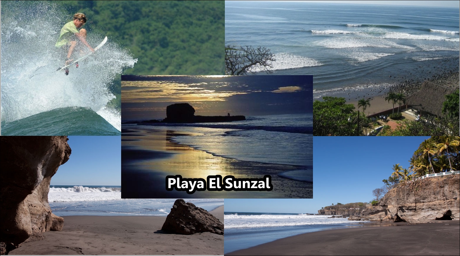 Playas de mi Tierra El Salvador: Playa El Sunzal