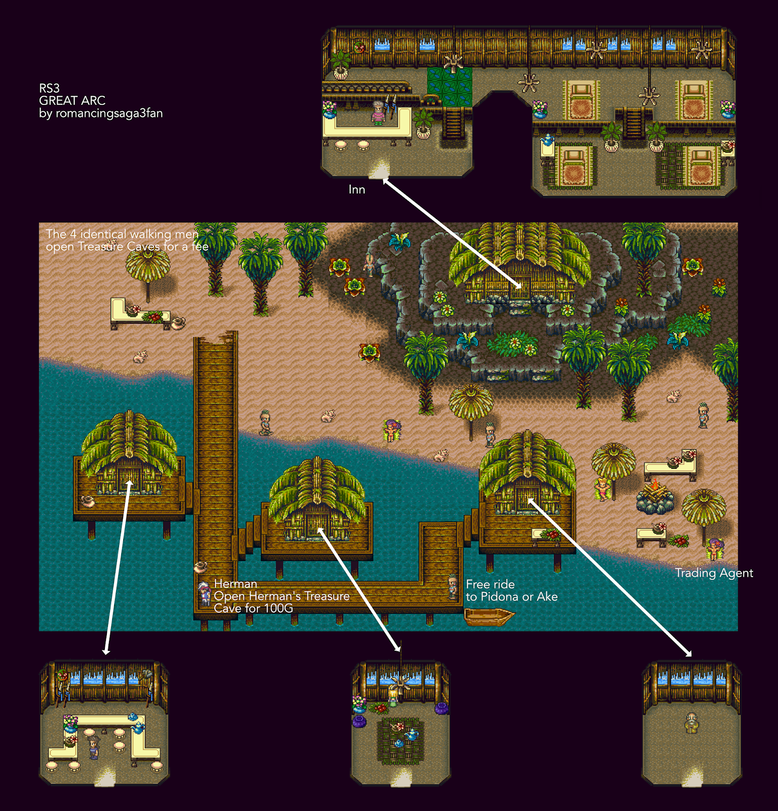 Romancing Saga 3: Maps