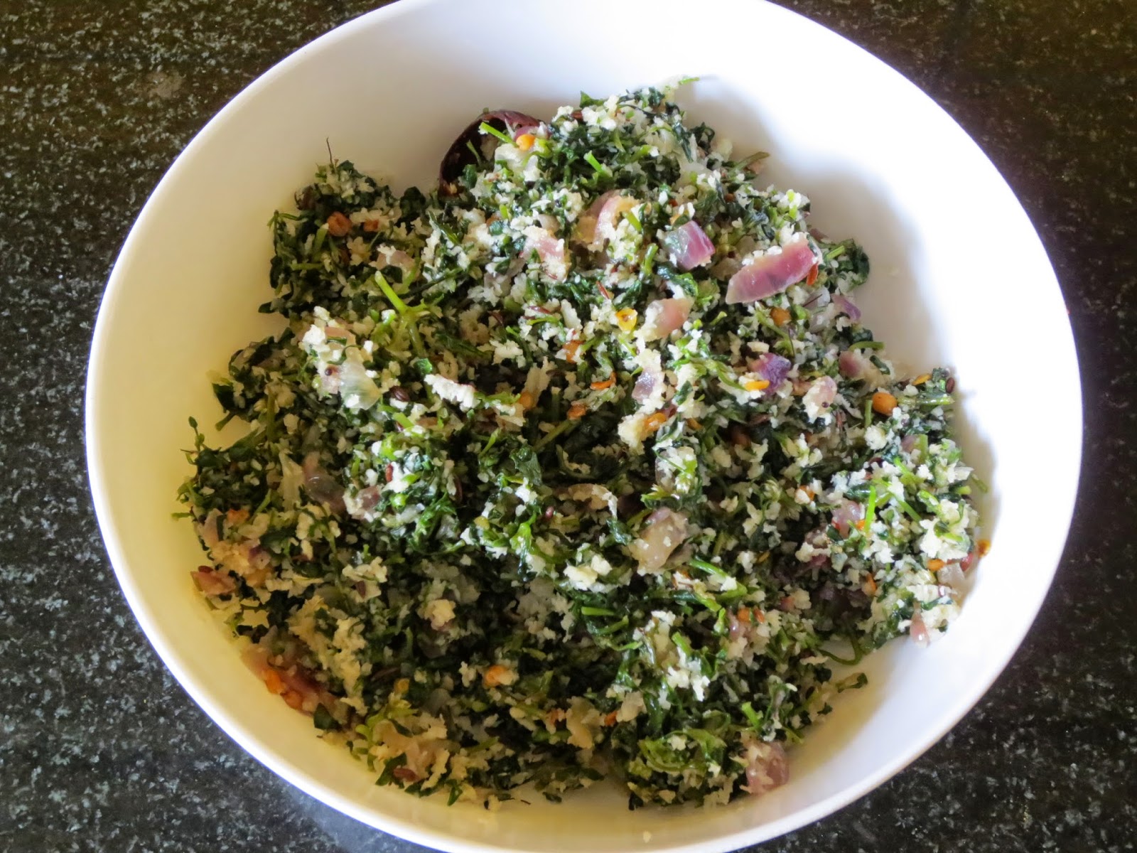 Honagone Soppu Palya / Sessile Joyweed Curry (dry) ~ Enjoy cooking