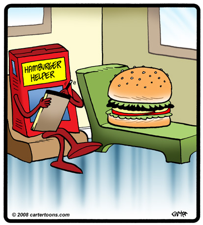 The Character Therapist: Weekend Funnies: Even Hamburgers Need Help....