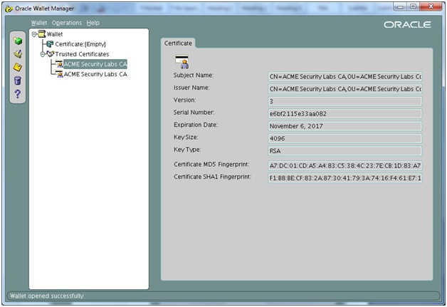 Oracle Fusion Middleware Security Converting Ssl Certificate Generated By A 3rd Party To An 9477