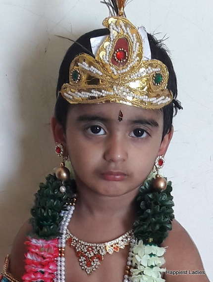 Naughty Little Krishna With Jewelled Crown and Flute - Photo Contest ...