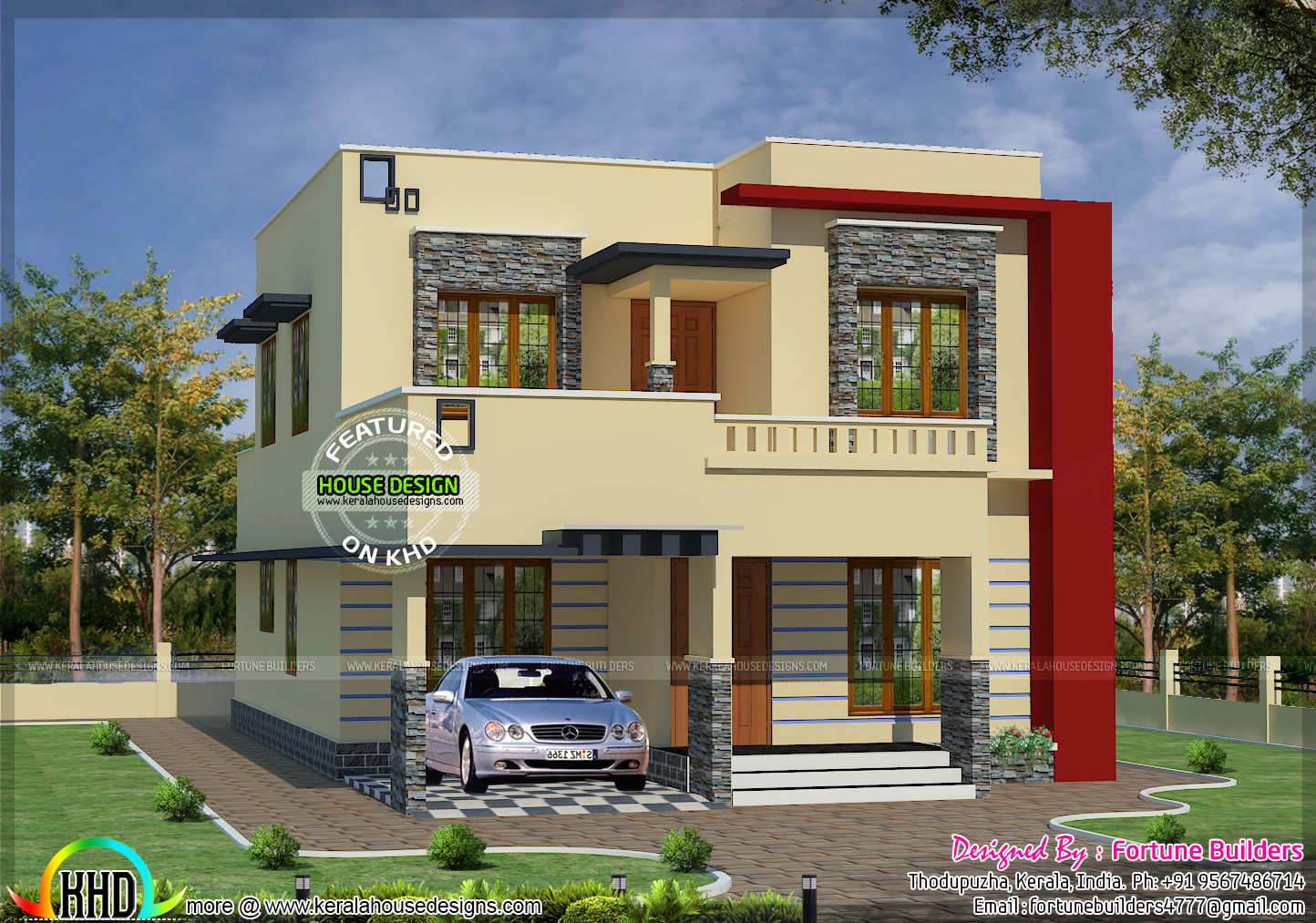 1690 sq-ft low budget modern home - Kerala Home Design and Floor Plans ...