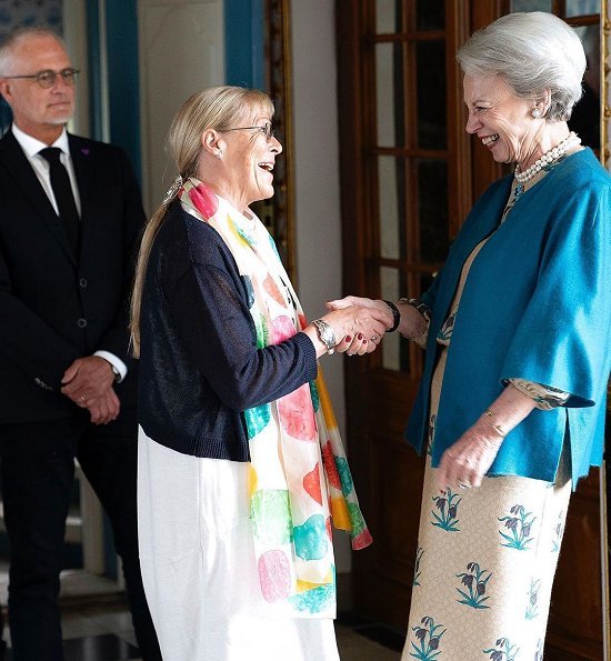 Danish Princess Benedikte held a reception at Hermitage Palace