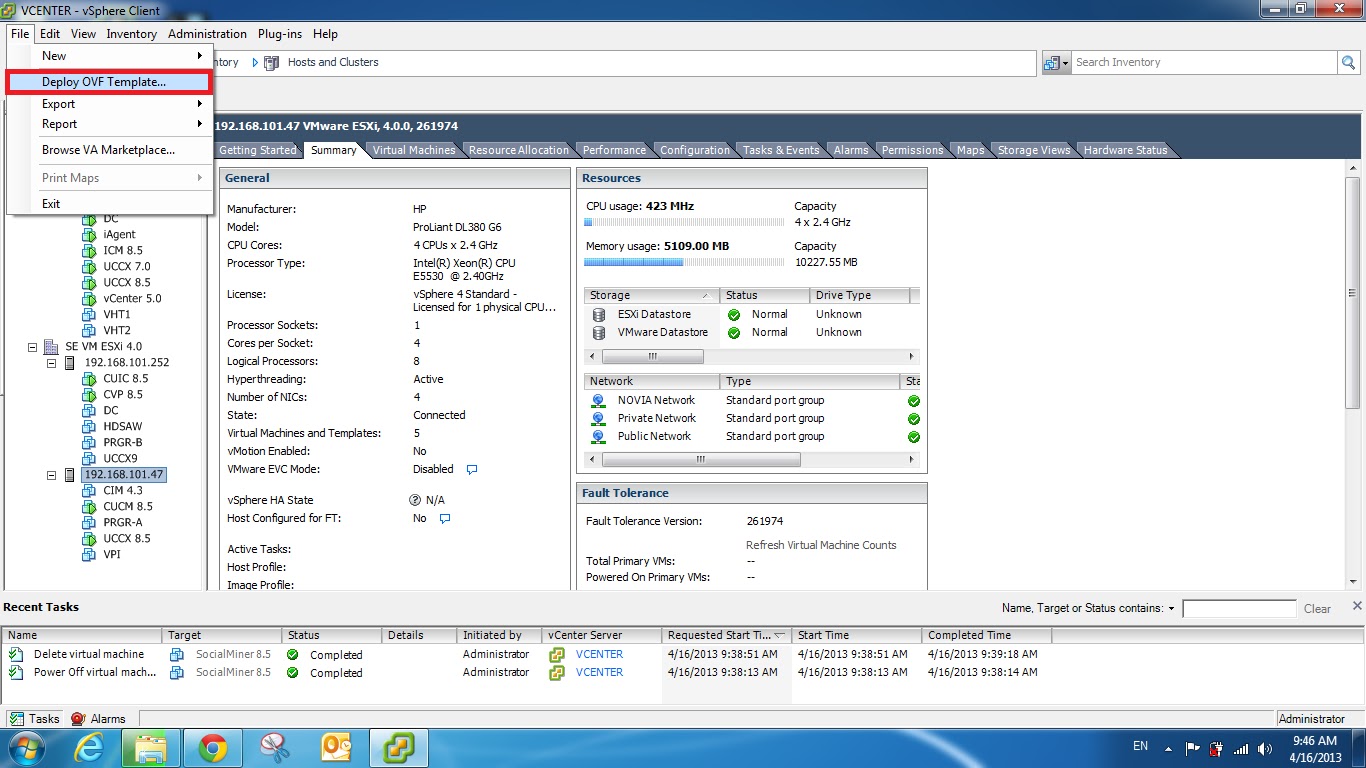 Networks Engineering: Cisco OVA Templates