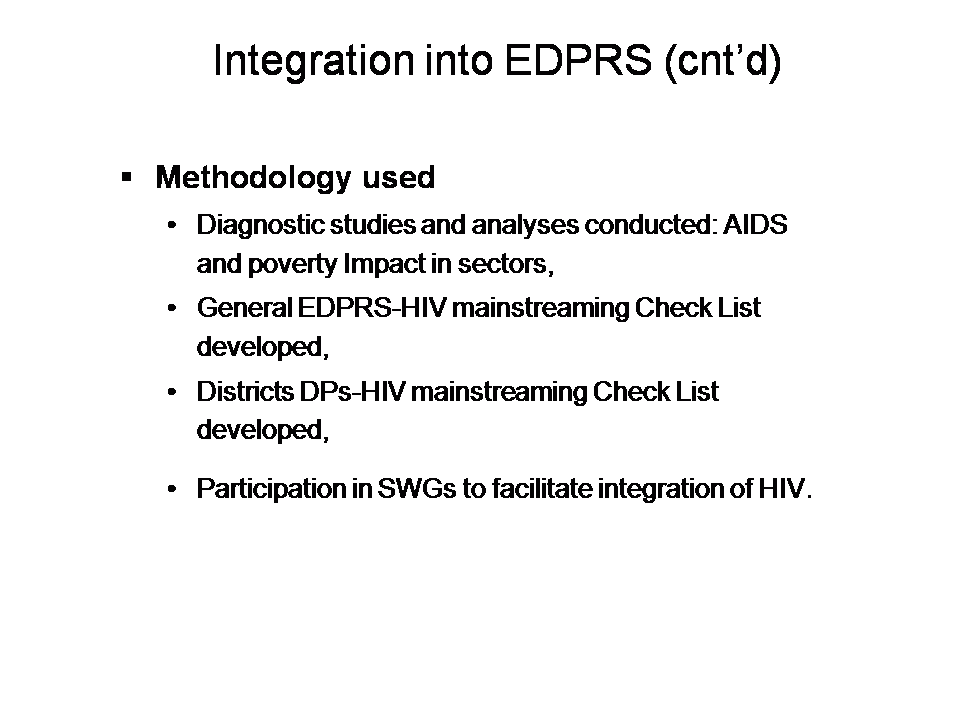 HE CARETH FOR YOU: Strong Strategic Plan (EDPRS): A Tool for Resource ...