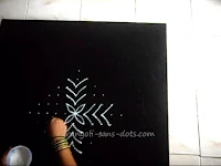 Rangoli - 11 dots designs with steps