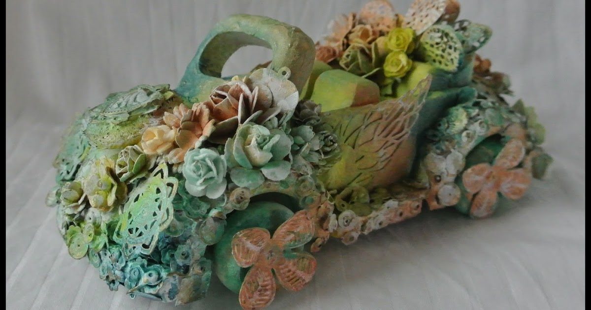 Gunn-Eirill`s Paper Magic: Mixed media car