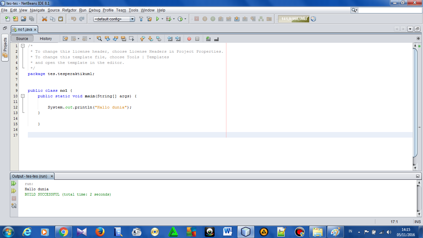 Belajar Java: kumpulan contoh pemrograman java dan outputnya