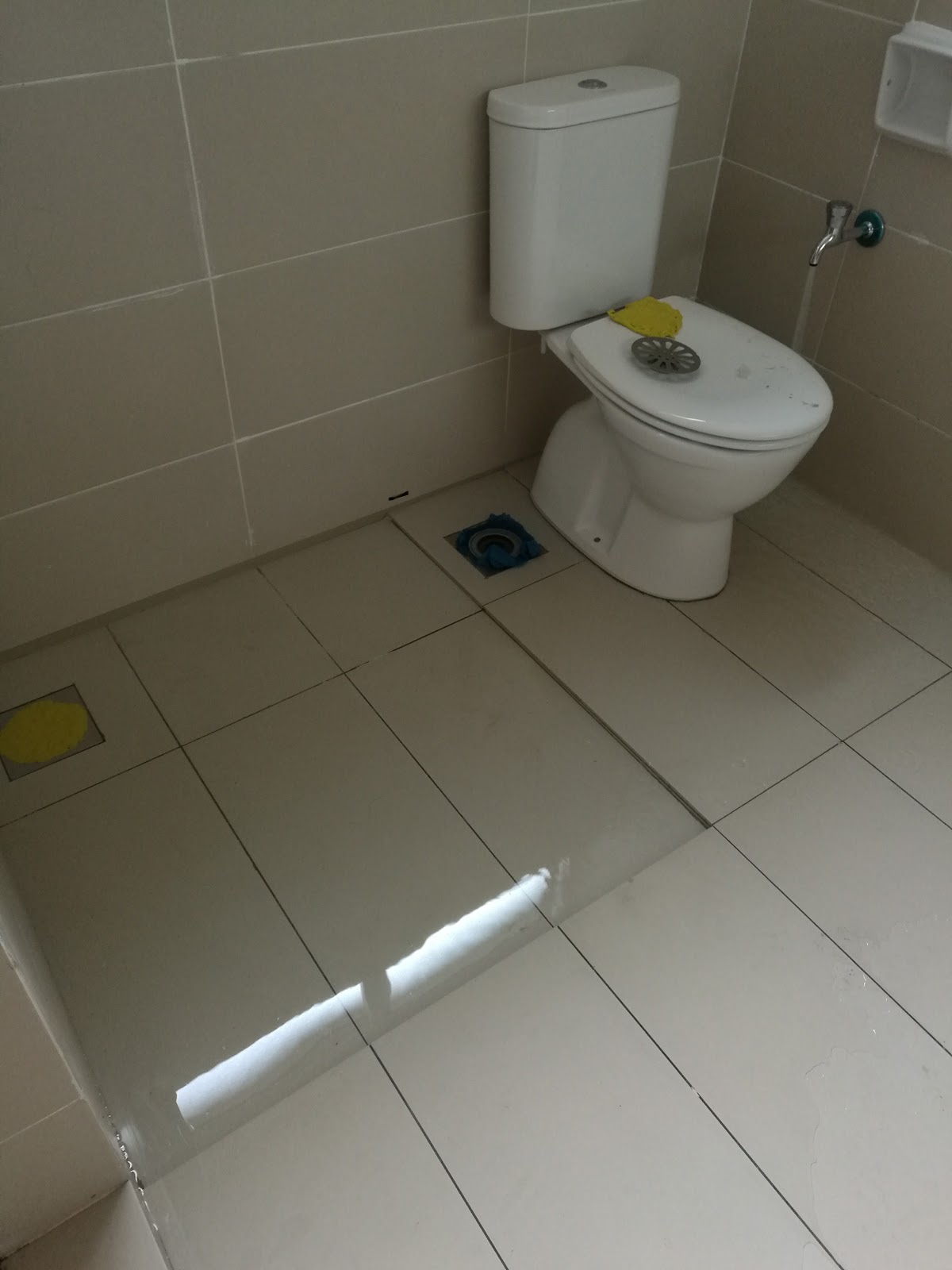 my cloud of thoughts: water ponding test : update