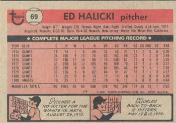 Baseball Cards Come to Life!: 1981 Topps Ed Halicki