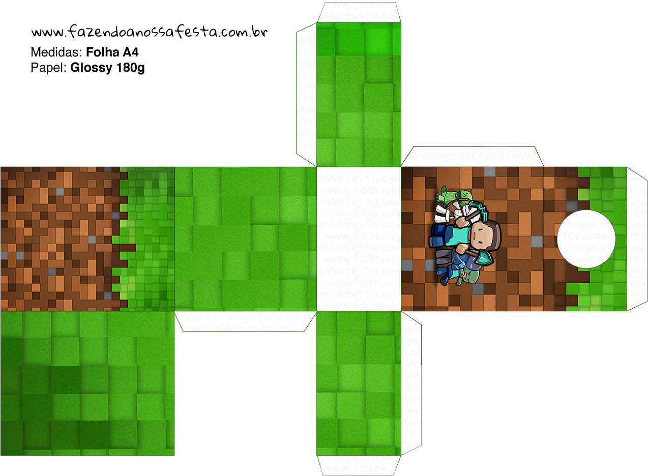 Minecraft: Cajas para Imprimir Gratis. - Oh My Fiesta! Friki