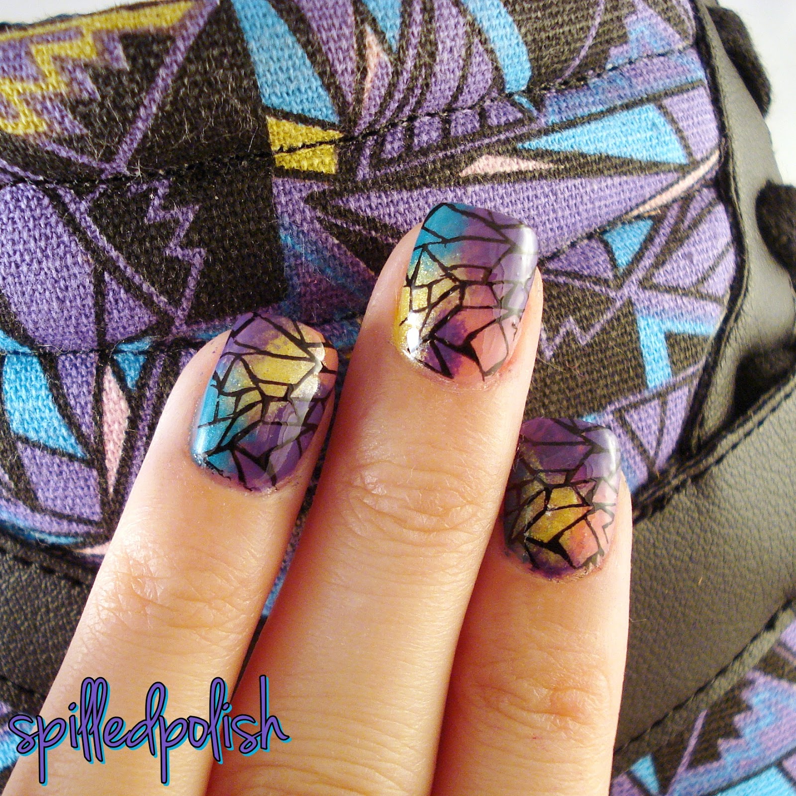 spilledpolish: Nails to match my new Sneaker Wedges!