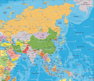 Information and thrill: Asia maps.