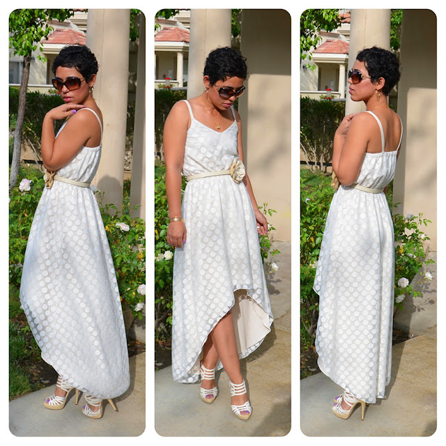 #DIY Polka Dot Mesh Dress + Pattern Review Vogue 8870 |Fashion ...