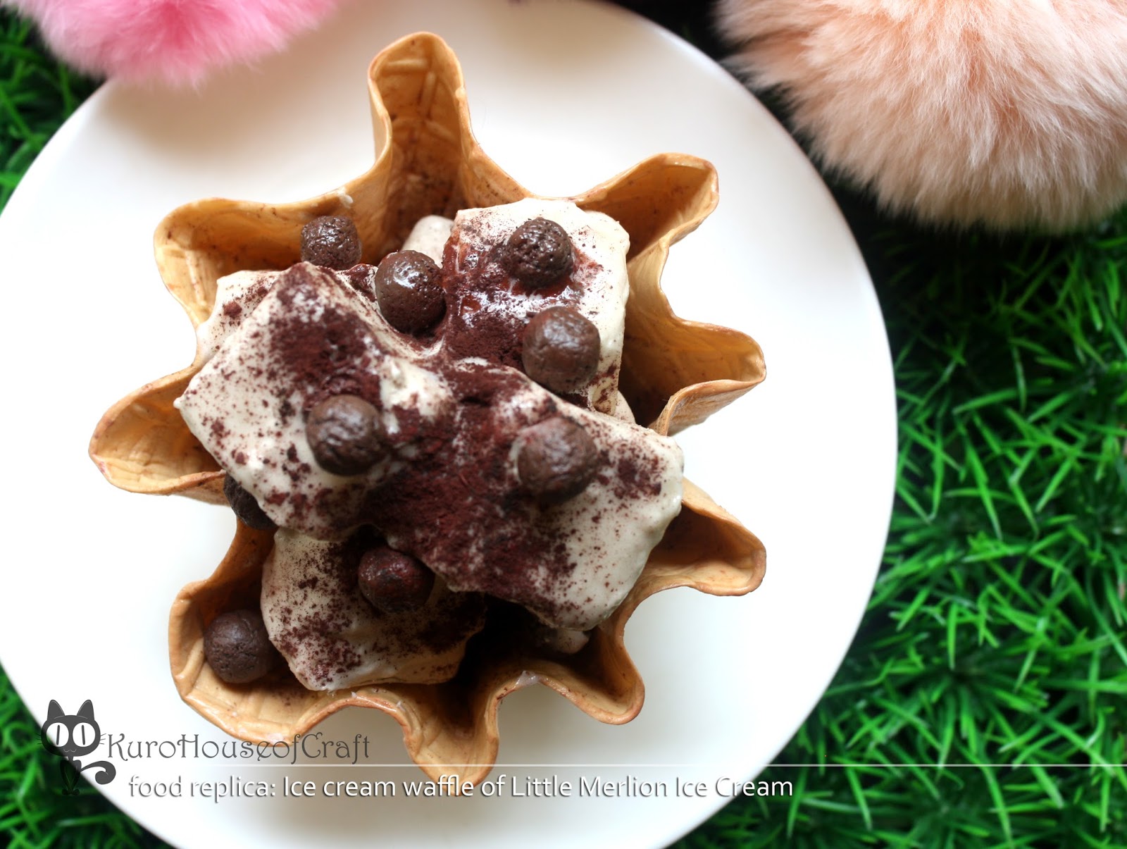 KuroHouse of Craft: Food Replica: Dummy Ice cream waffle & Ice cream ...
