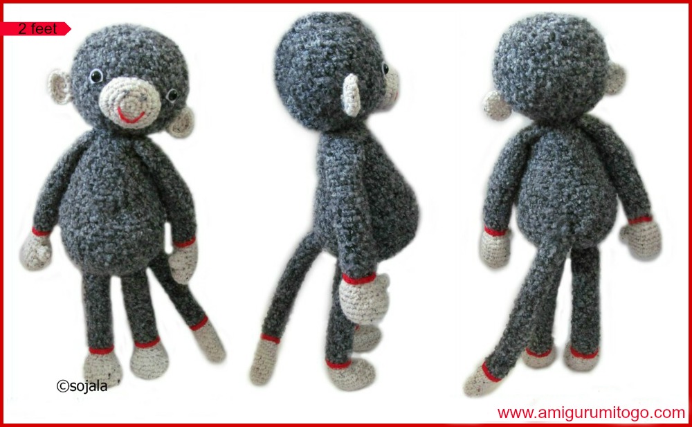 Darcy Large Monkey Free Crochet Pattern