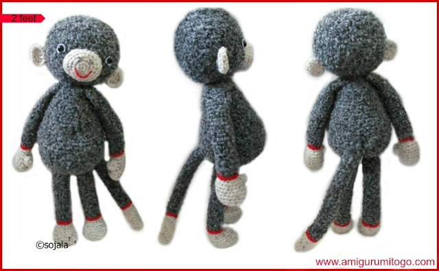 Darcy Large Monkey Free Crochet Pattern