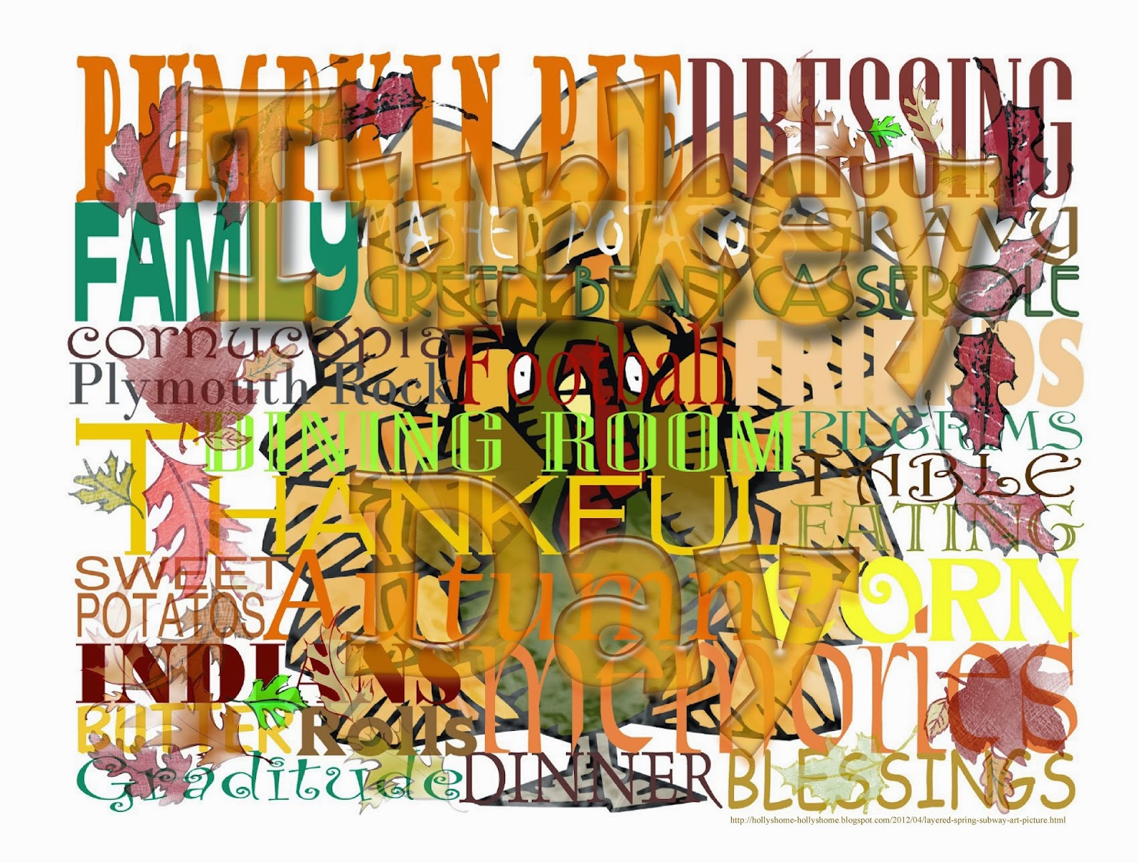 HollysHome Family Life: Fun and Free Thanksgiving Ideas for Your Home