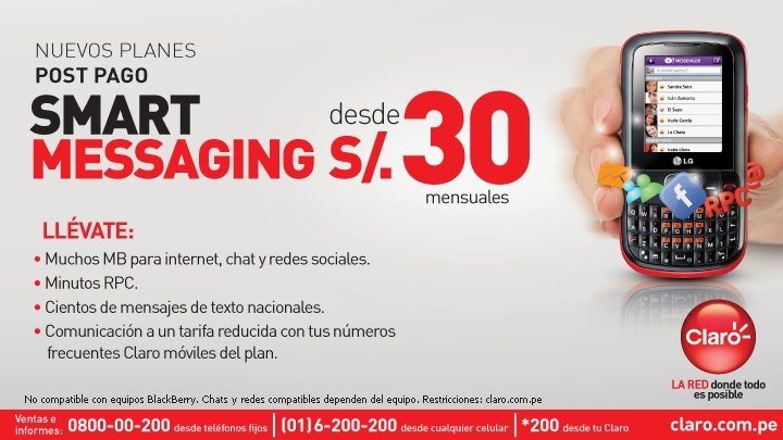 CLARO QUE TIENES MAS: Nuevos Planes Smart Messaging