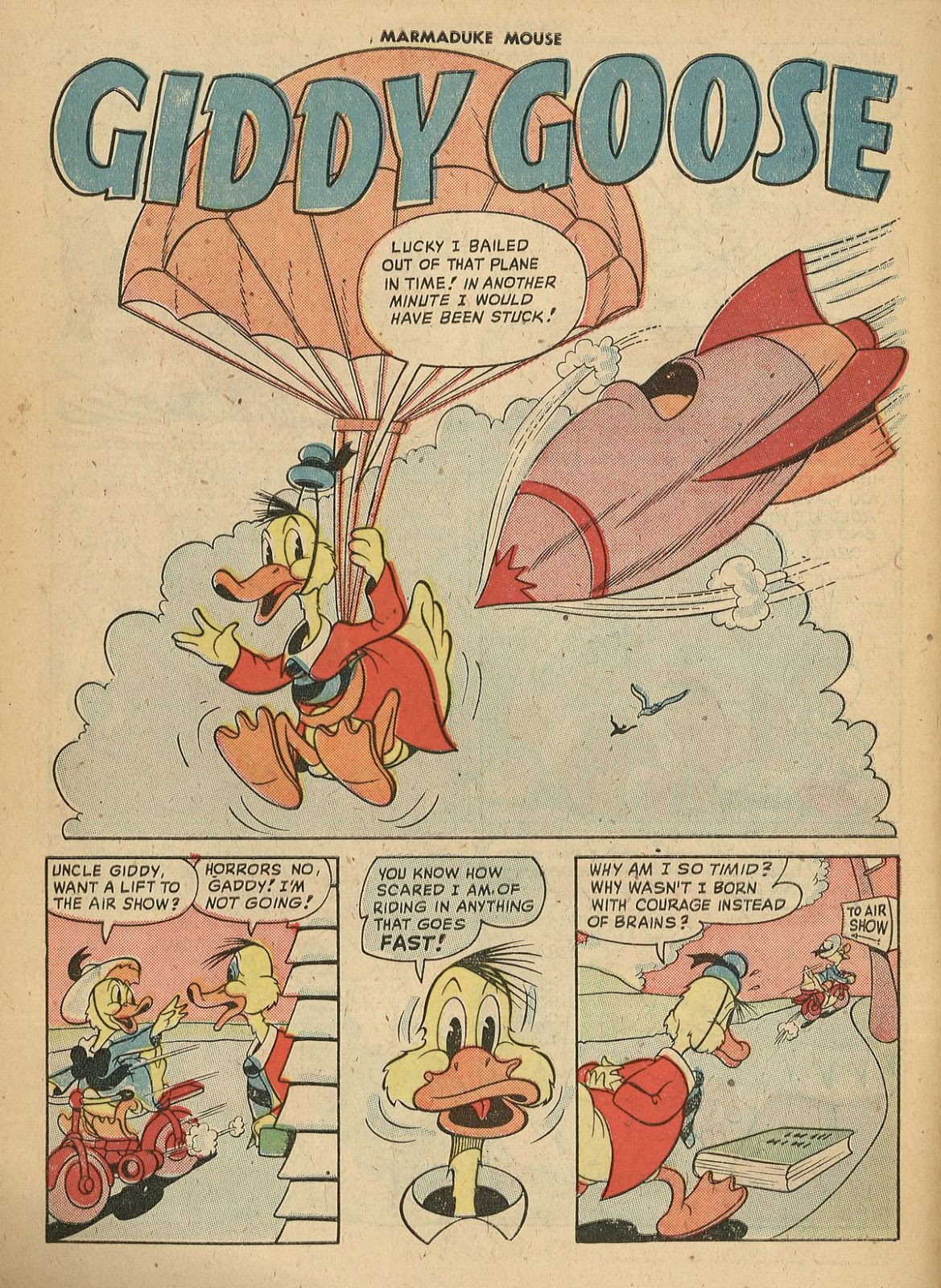 Saved From The Paper Drive: Comic Book Short Story~ Giddy Goose