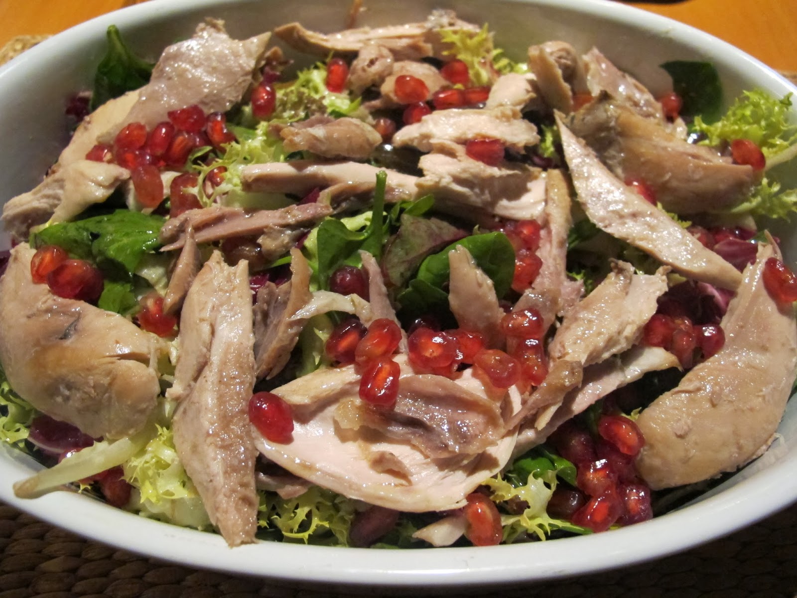 Blog de Arte y Gastronomía de Alejandro Sales: Ensalada de Otoño con Perdiz