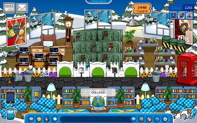 Ozy33's Clubpenguin: New College Igloo Design!