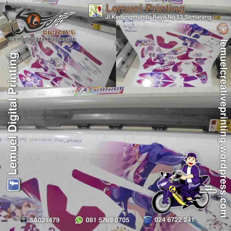Custom Decal Vinyl Motor Full Body Honda Vario Thema "Shiro - No Game ...