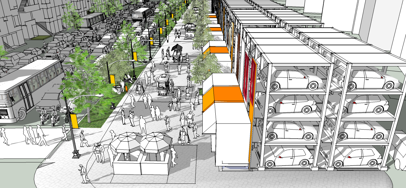 UTTIPEC: Stack parking to free Vikas Marg