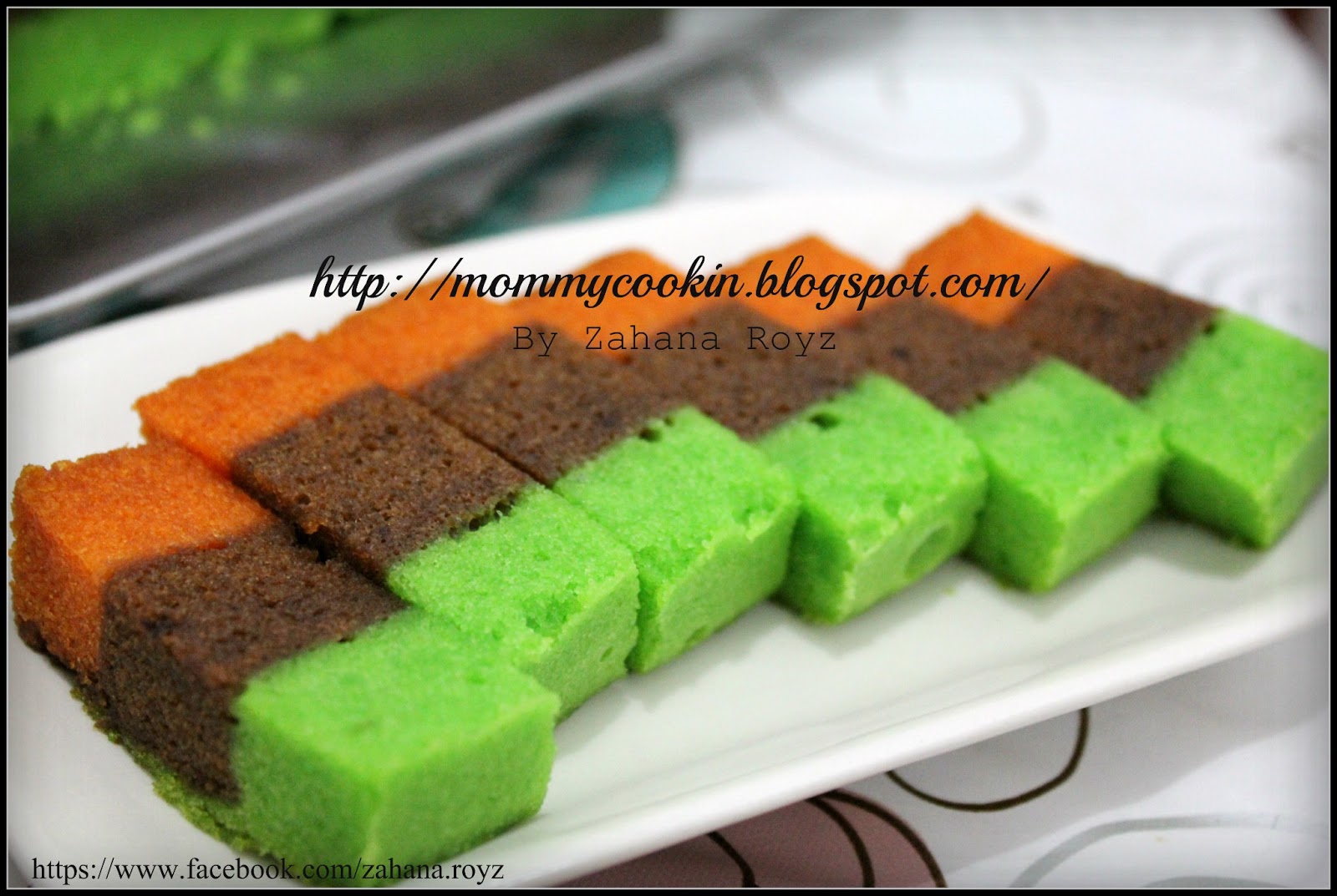 Mommy Ryan Kitchen: Kek Lapisan Bumi Simple~