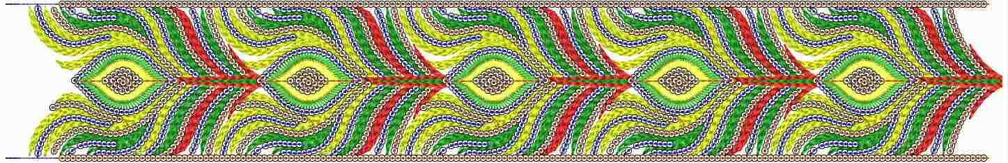 EmbDesignTube: Artistic Patterned Lace Border Designs