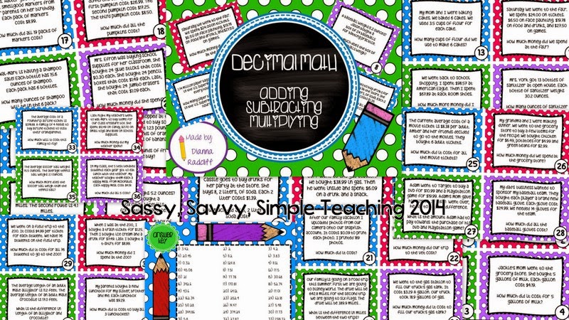 Teacher Deals and Dollar Steals!: ***Fluency Task Cards*** & MORE!