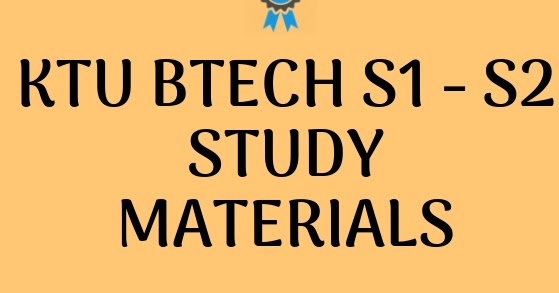 KTU Btech Study Materials | 1st Year | Semester 1 & Semester 2 (2015 Batch) | KtuQbank