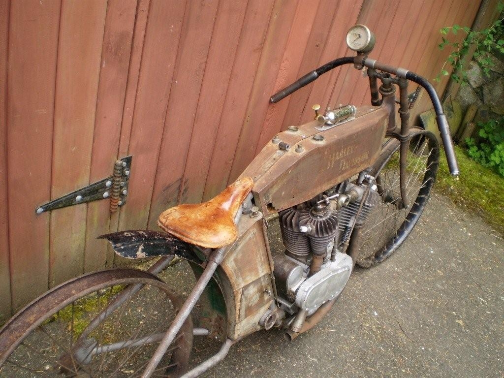 Belinfante-Indian-motorcycles: Genuine as-is 1913 Harley Davidson twin