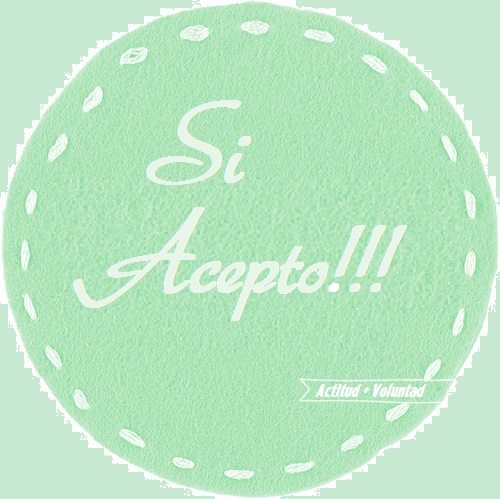 Actitud + Voluntad = Transformación: Si, Acepto!!!