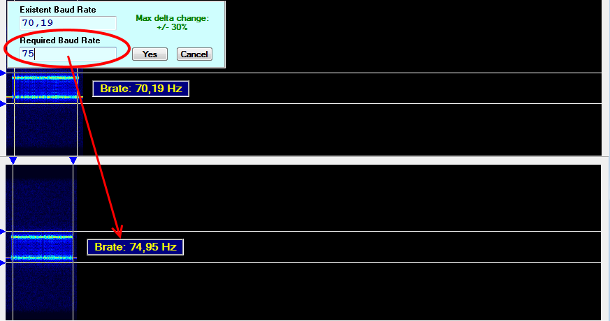 Baudot encoding with 1.5 stop bits | diario SWL I-56578 Antonio