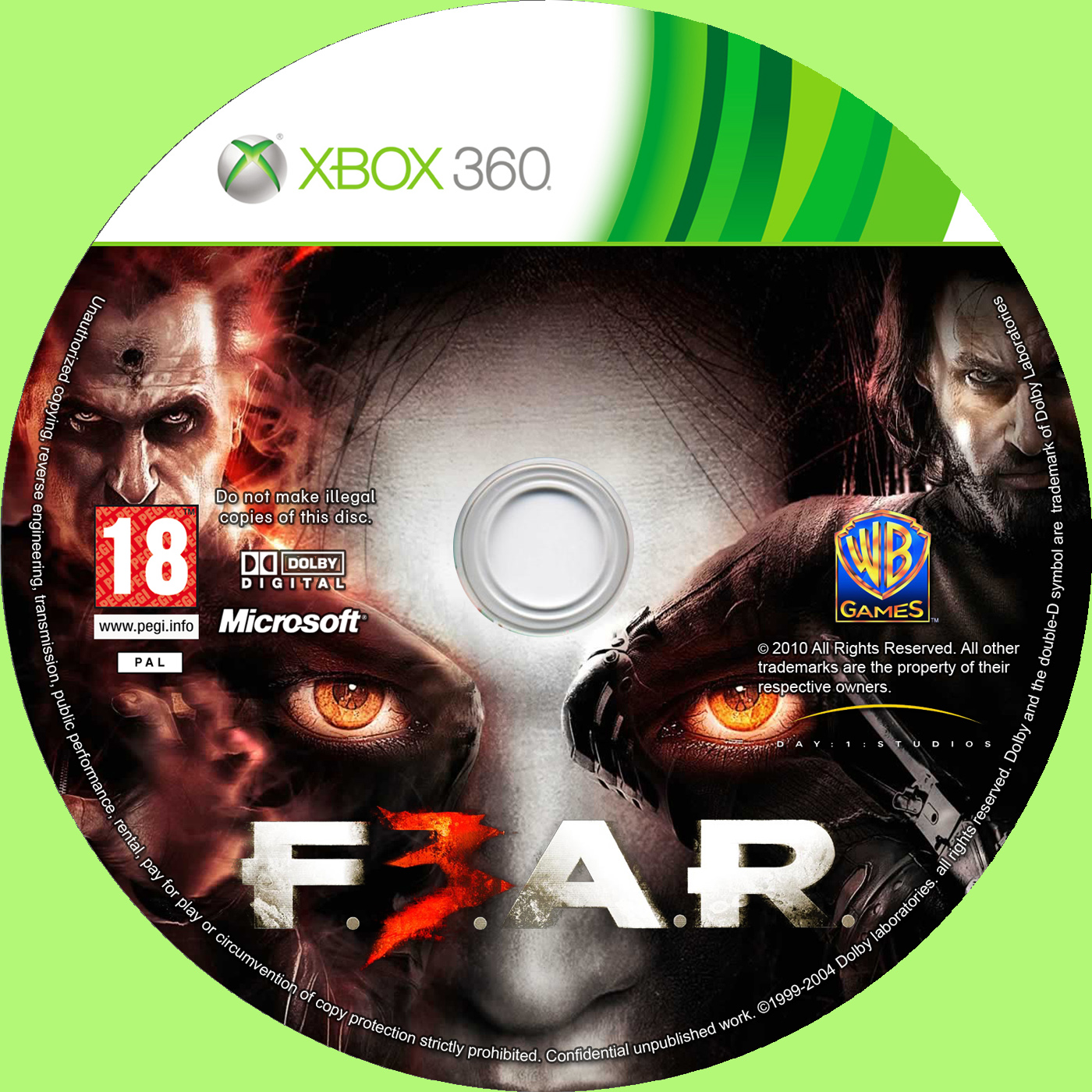 ULTIMATE CAPAS: Fear 3 - Capa + Label
