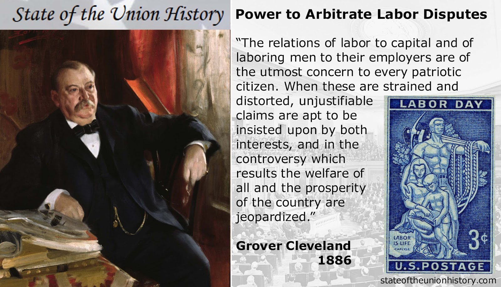 State of the Union History: 1886 Grover Cleveland - Request to Enlarge ...