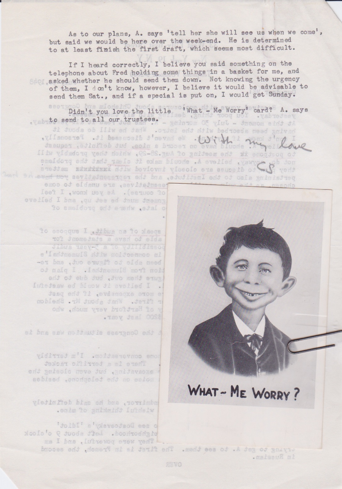 Korzybski Files: Chapter 63 - "What – Me Worry?": Part 4 - "What – Me ...