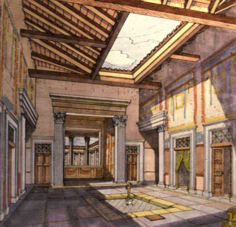 El Atrium, Impluvium y estancias de servicio | IPAT2013 ...