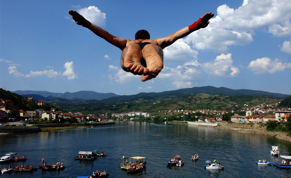 IKARI BRIDGE DIVING FROM BOSNIA-HERZEGOVINA!