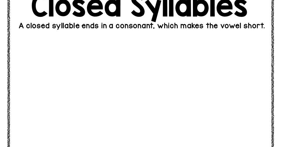 How I TEACH Open and Closed Syllables | 180 Days of Reading