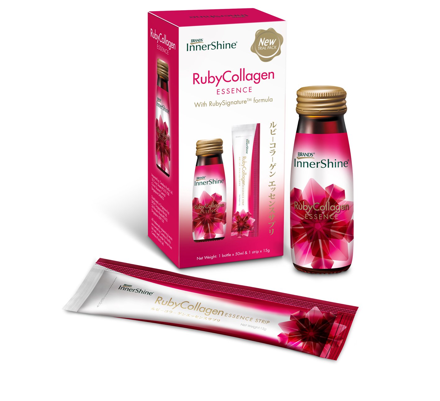 BRAND'S Innershine RubyCollagen Essence | Colour Huney