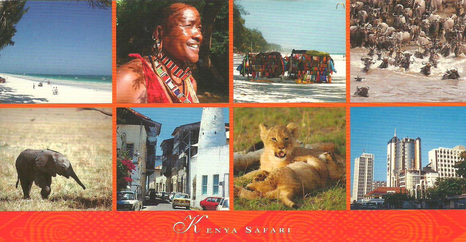 Collecting postcards from all around the world: Kenya safari