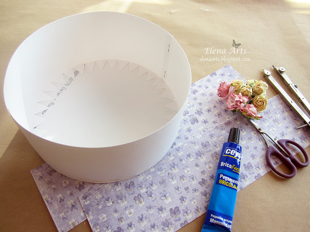 Elena Arts: Tutorial "Cómo hacer una caja redonda".