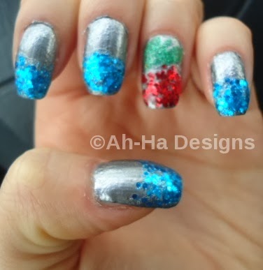 Ah-Ha Designs: Silver Bell Nails